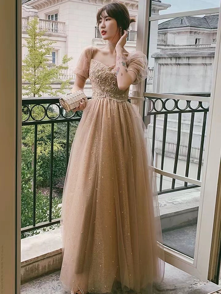 Star Evening Dress, Temperament Socialite Prom Dress, Off-the-shoulder ...