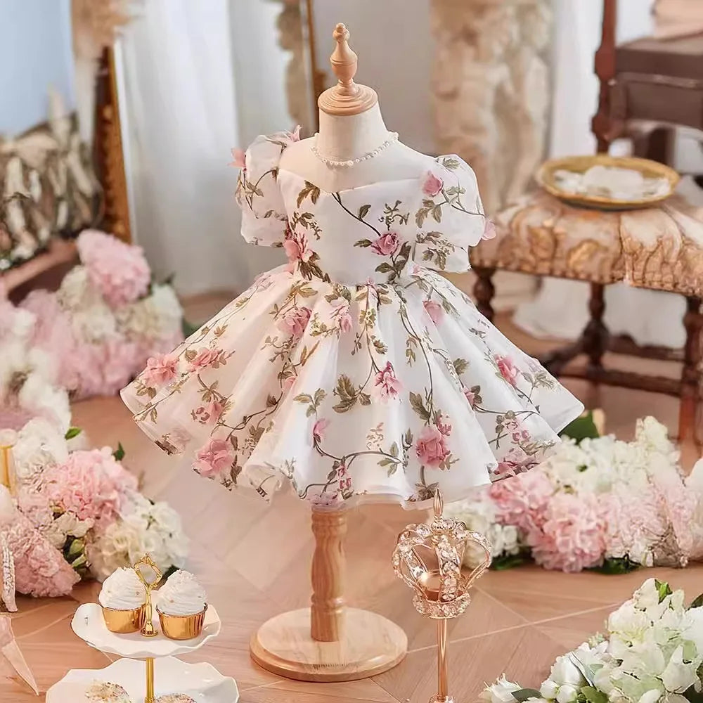 Floral Embroidered Princess Dress For Special Occasions on Luulla