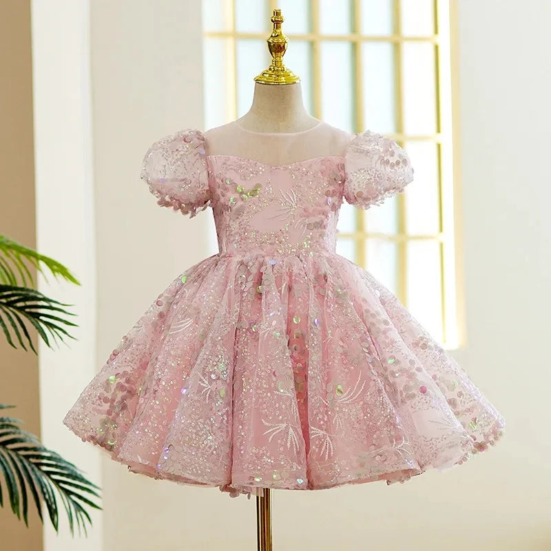 Sparkly Pink Princess Dress For Kids Party on Luulla