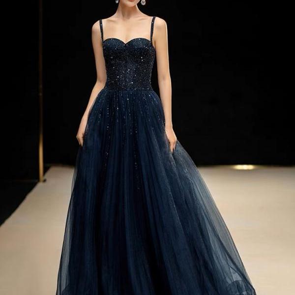 Luxury Party Dress, Spaghetti Strap Princess Dress,shiny Graduation ...