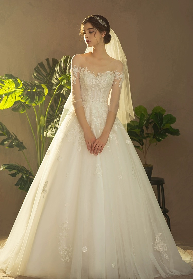 Strapless Wedding Dress, Starry Train Bridal Dress,,dream Wedding Dress ...