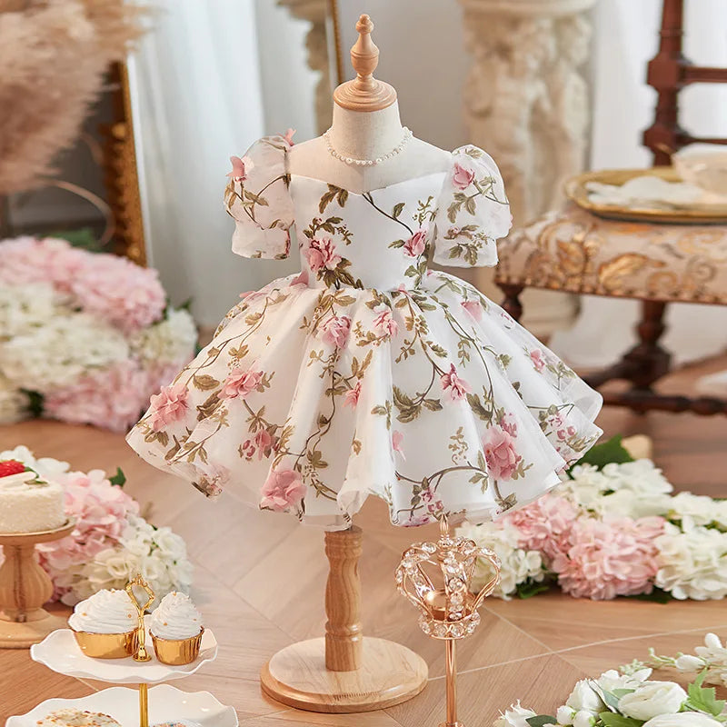 Floral Embroidered Princess Dress For Special Occasions on Luulla