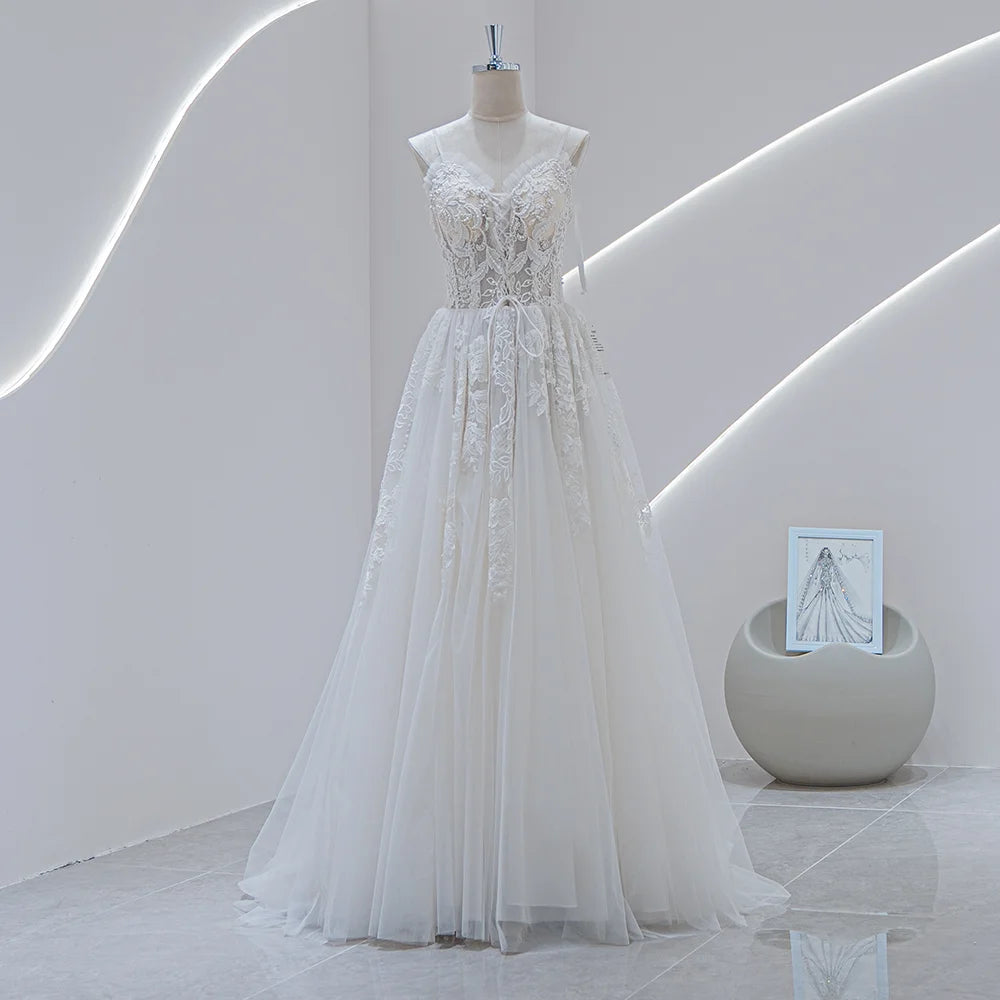 Lace Bridal Gown With Intricate Beaded Design on Luulla